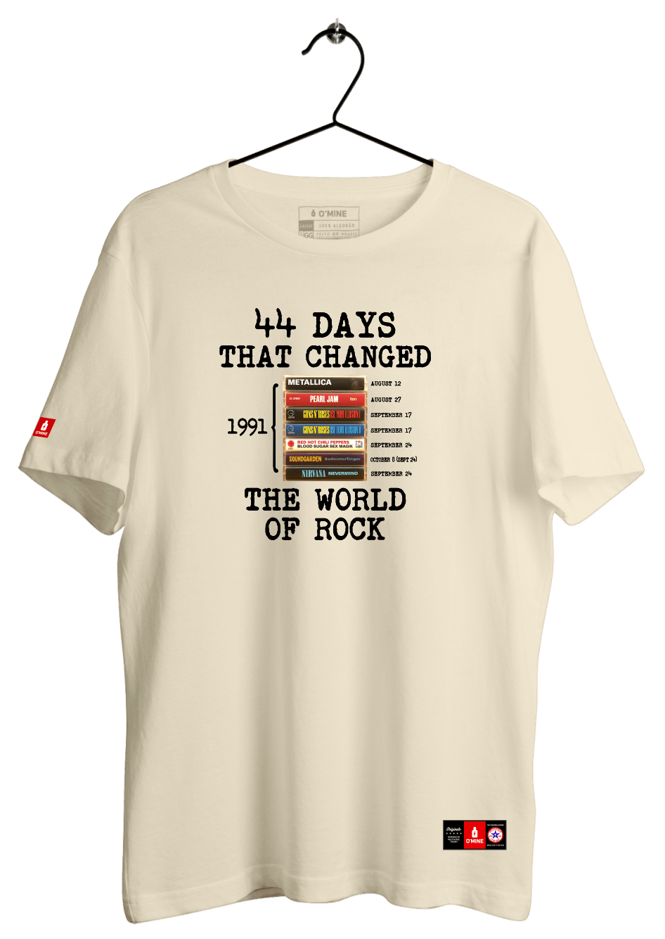 Camiseta 44 Days 1991 - O'Mine Store